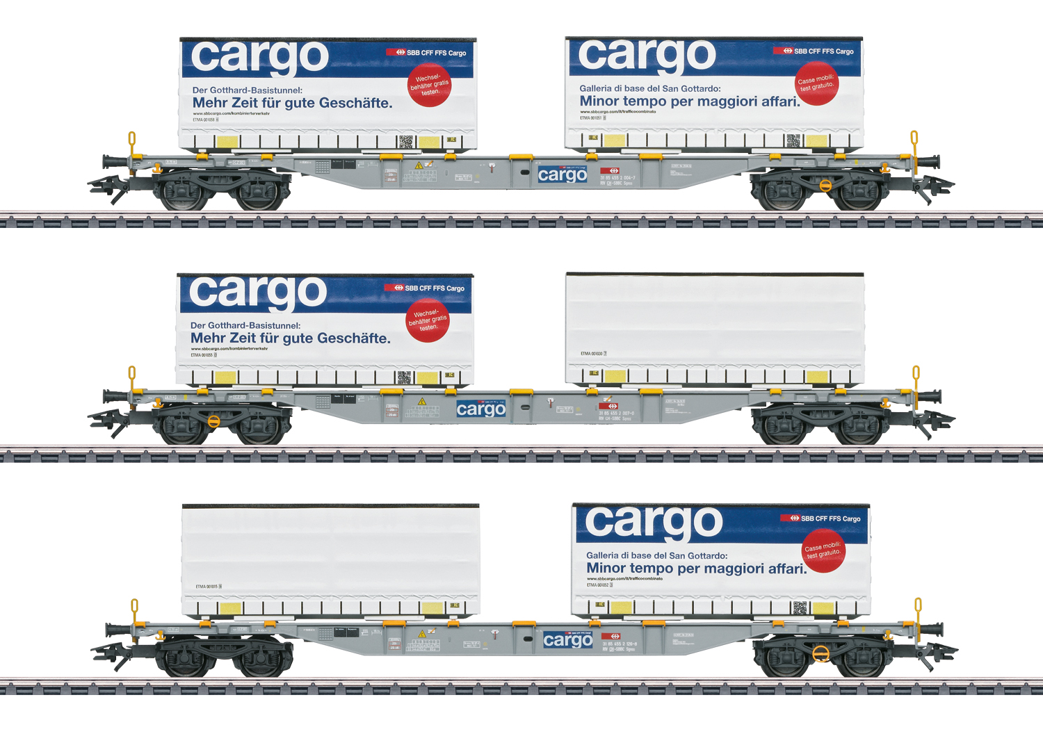 Containerwagen-Set SBB Containertragwagen-Set SBB Cargo | 540;047463